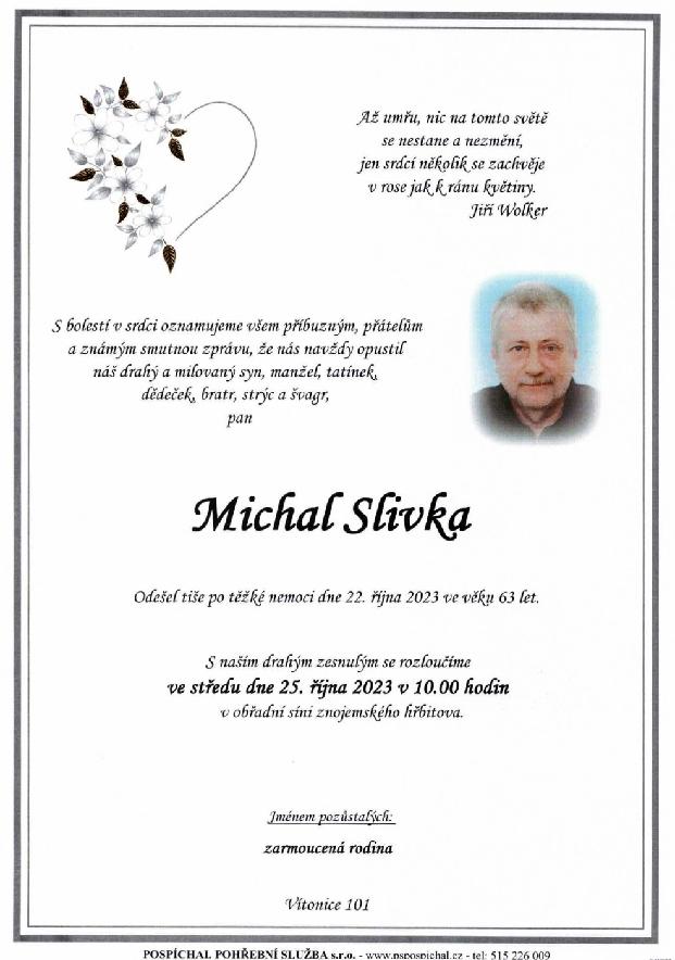 Poslední rozloučení s bratrem Michalem Slivkou :: Okresní sdružení hasičů